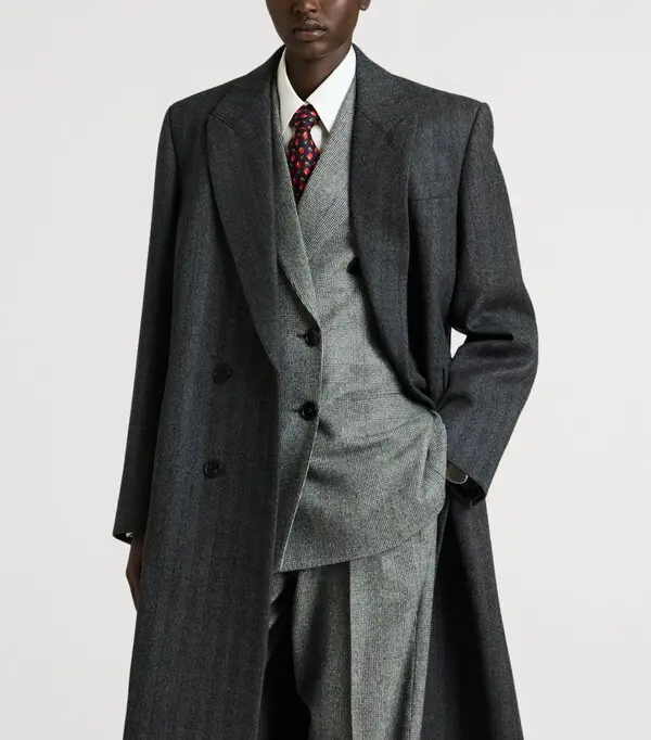 Givenchy Wool Longline Coat