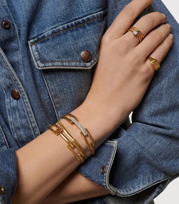 Monica Vinader Vermeil Signature Signet Ring
