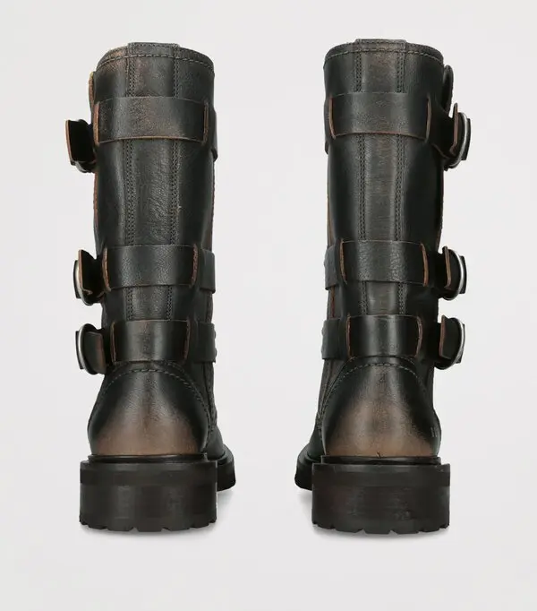 GOLDEN GOOSE Leather Kurt Ankle Boots 25