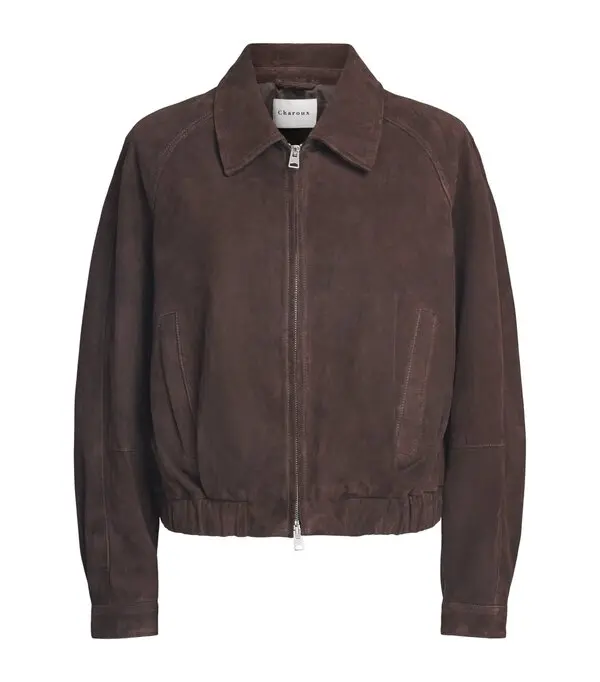 CHAROUX Suede Mimi Cropped Jacket