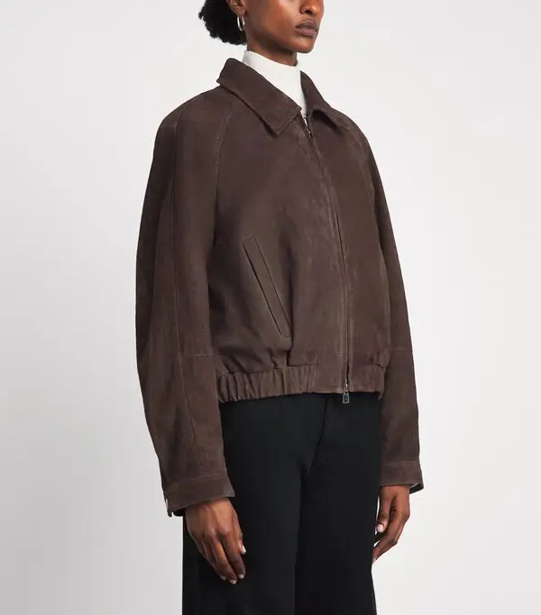 CHAROUX Suede Mimi Cropped Jacket