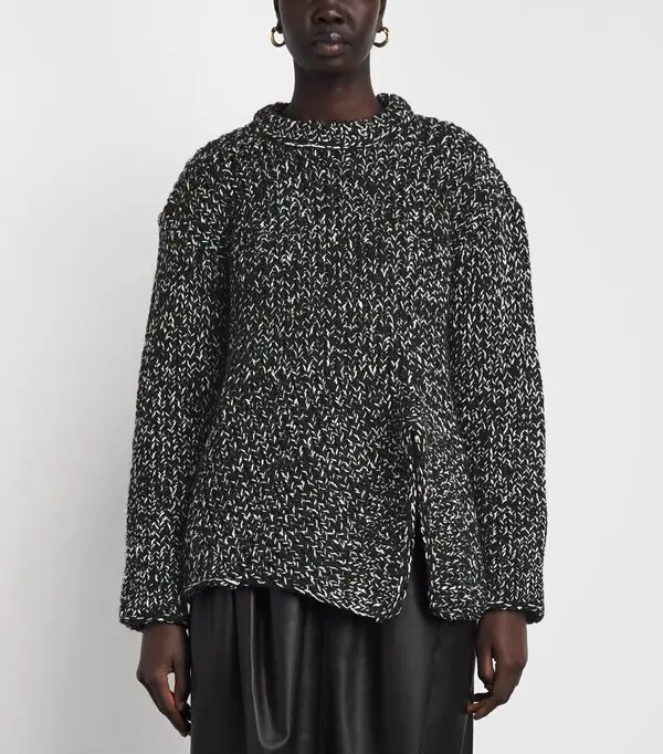 TOTEME Wool-silk Flecked Sweater