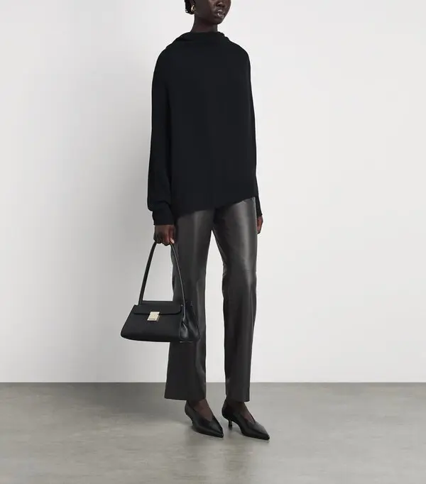 TOTEME Leather Easy Trousers