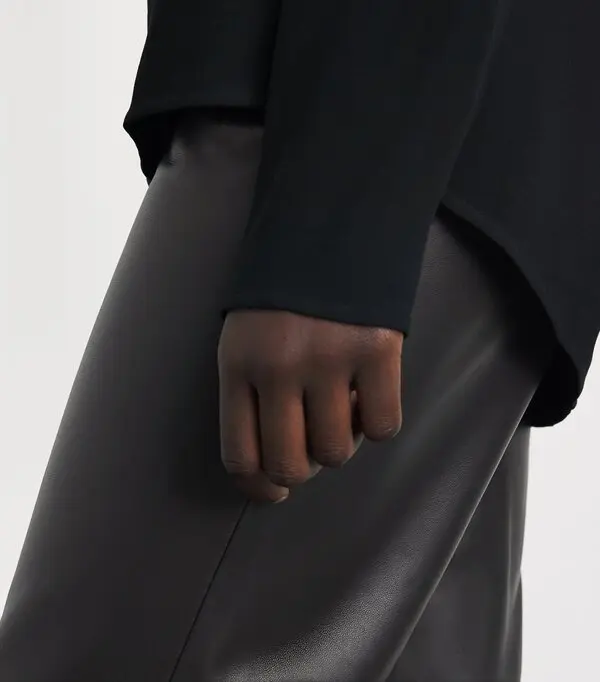 TOTEME Leather Easy Trousers