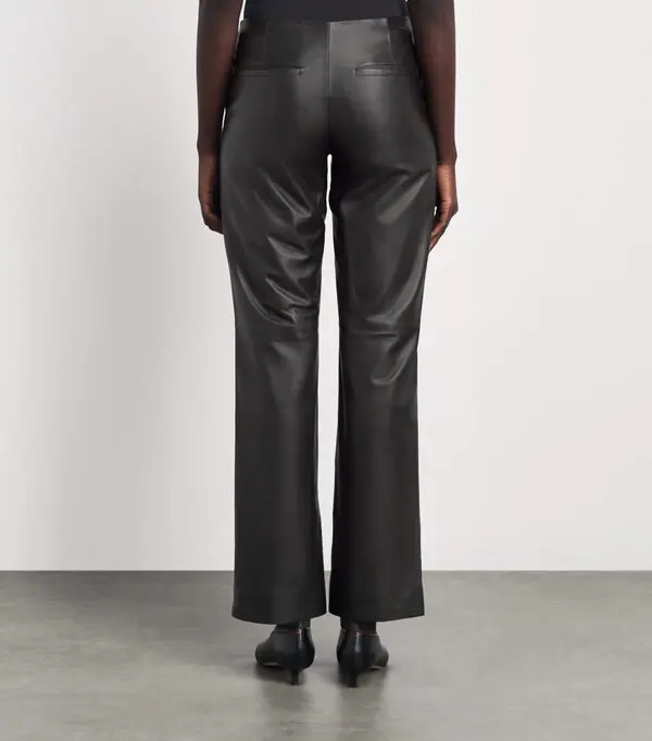TOTEME Leather Easy Trousers
