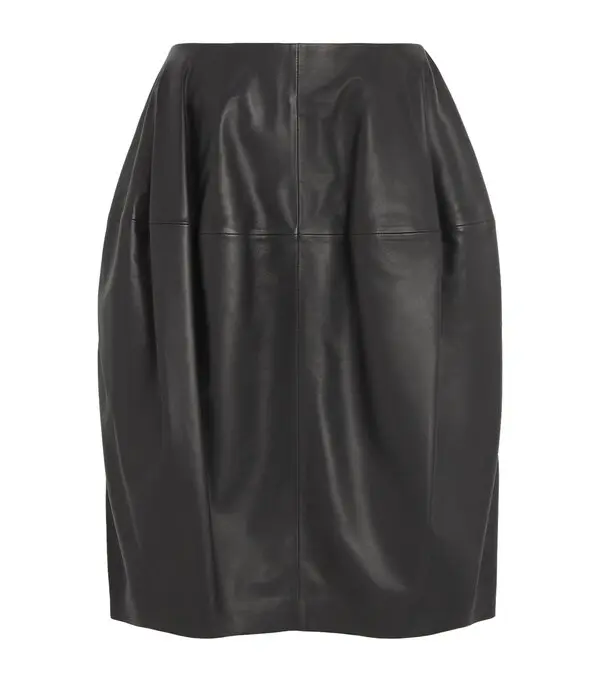 TOTEME Leather Midi Skirt