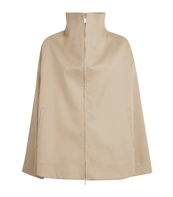 TOTEME Cotton High-neck Country Jacket - Beige