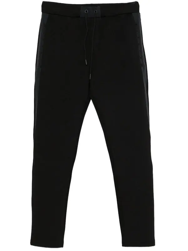 Paul & Shark Jersey Jogger Trousers With Drawstring - Black