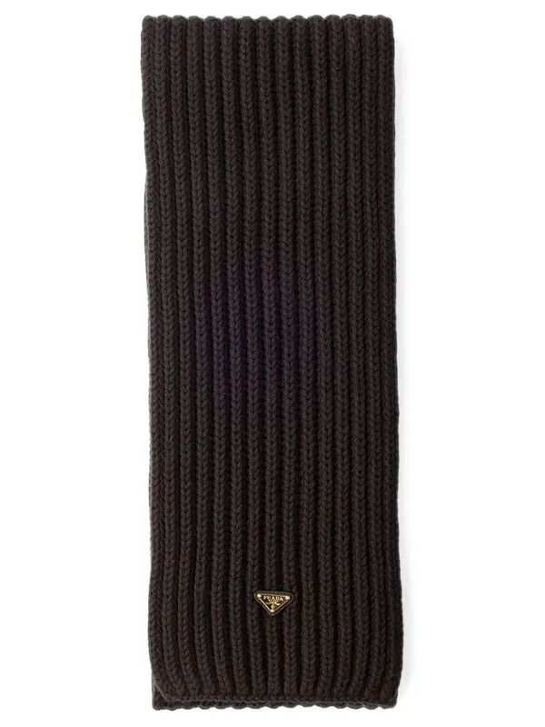 Prada Wool Scarf - Brown
