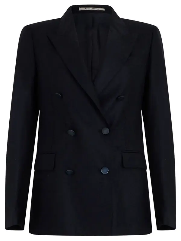 Tagliatore Double-breasted Paris Blazer In Wool And Cashmere