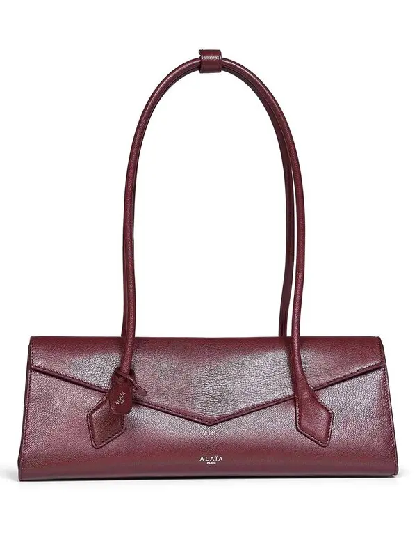 Alaïa Large Le Teckel Flap Bag In Shiny Leather