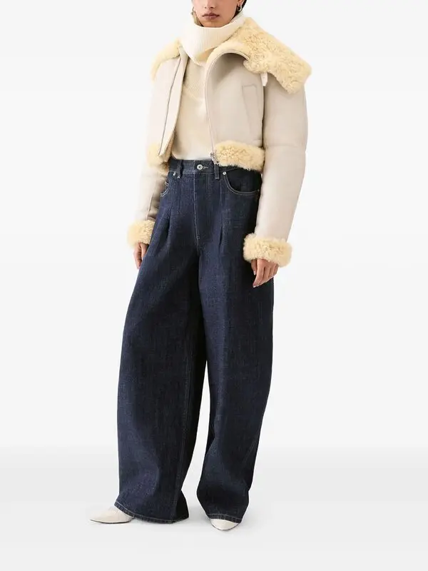 Jacquemus High-waisted Le De-nîmes Ovalo - Blue