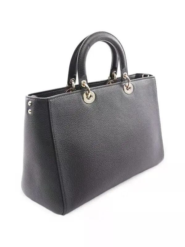 Dior 2010s Lady D-sire Leather Tote Bag - Black