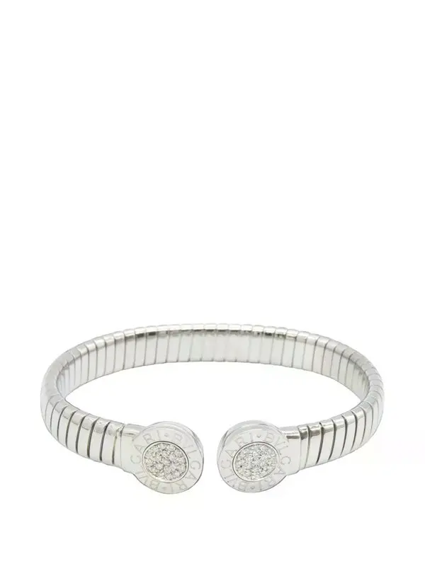 BVLGARI 2010s Tubogas Diamond Bracelet