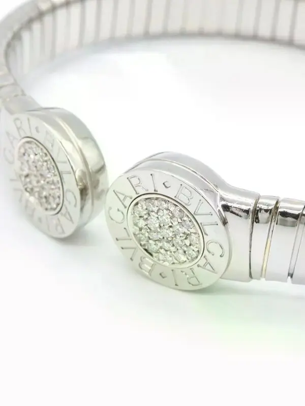 BVLGARI 2010s Tubogas Diamond Bracelet