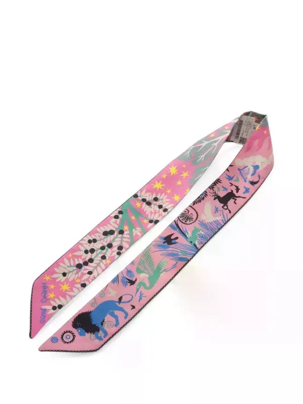 Hermès 2020s Under The Charm Of Orpheus Twilly Silk Scarf
