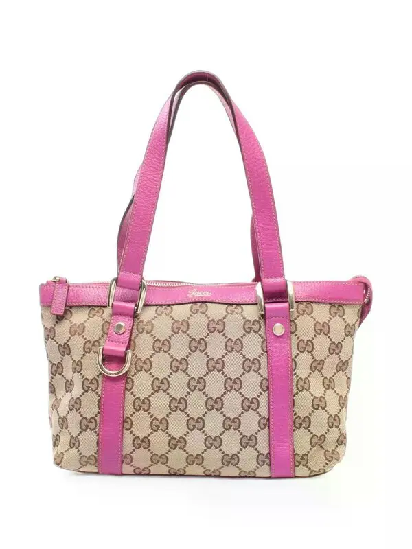 Gucci 2000s Abby Gg Canvas Tote Bag