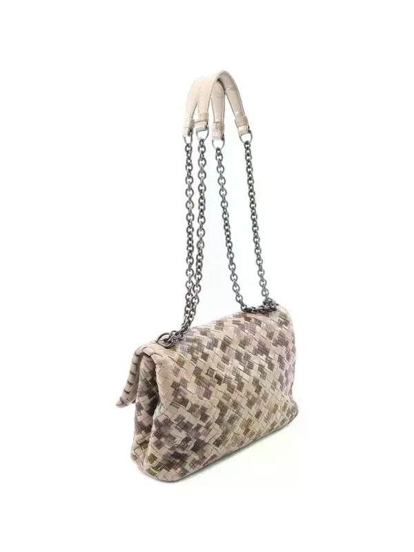 Bottega Veneta 2000s Olympia Chain Shoulder Bag - Neutrals