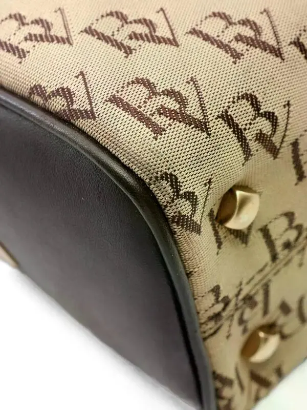 Bottega Veneta 2000s Monogram Canvas Handbag