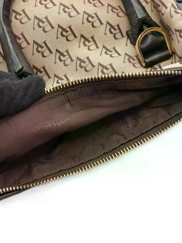 Bottega Veneta 2000s Monogram Canvas Handbag