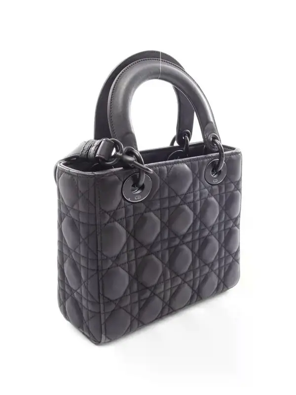 Dior 2010s Small Lady My Abcdior Cannage Handbag