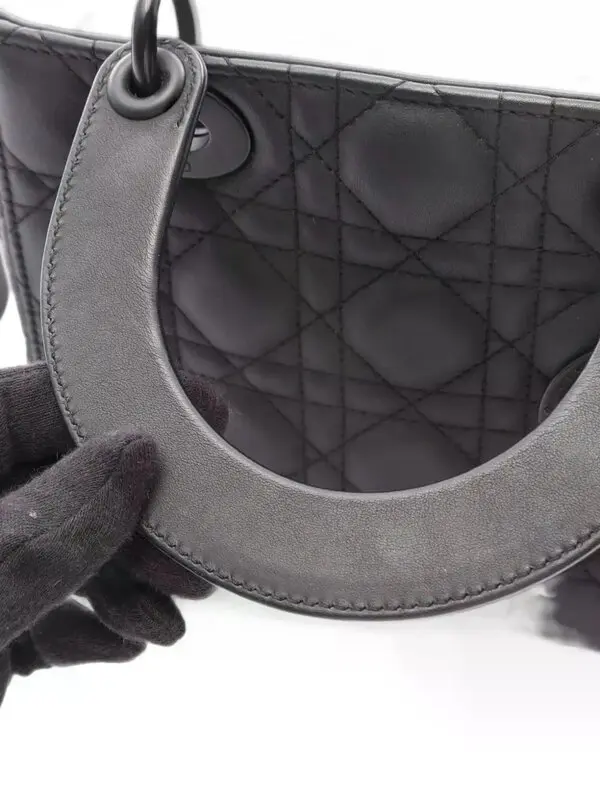 Dior 2010s Small Lady My Abcdior Cannage Handbag