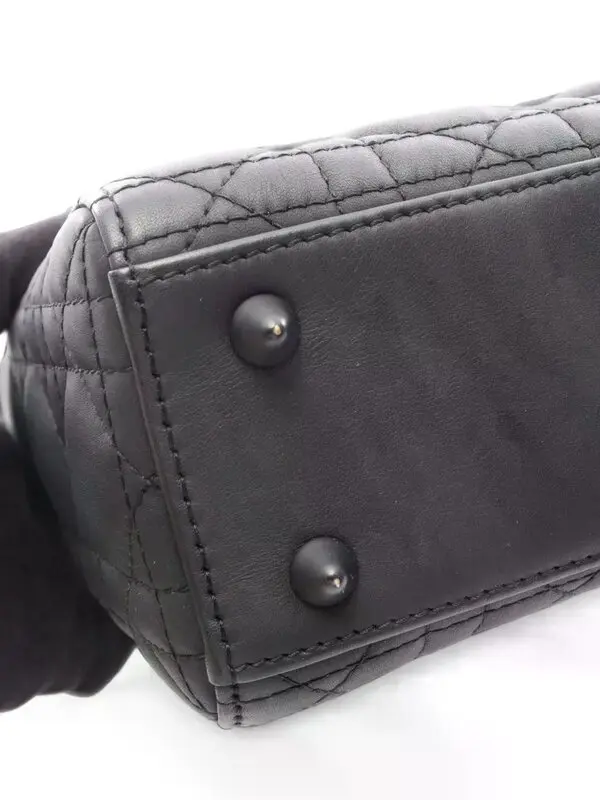 Dior 2010s Small Lady My Abcdior Cannage Handbag