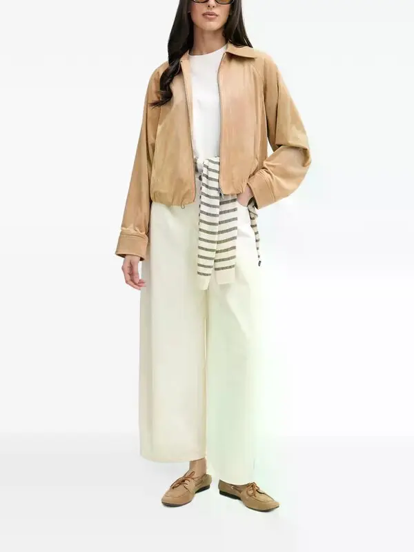 BENETTON Zip-up Raglan-sleeve Jacket - Neutrals