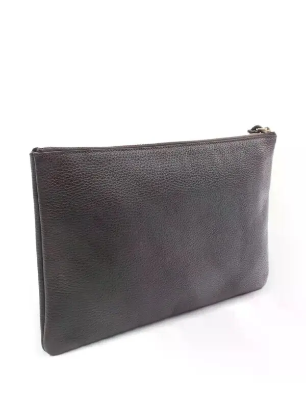 Gucci 2010s Bamboo Leather Clutch Bag