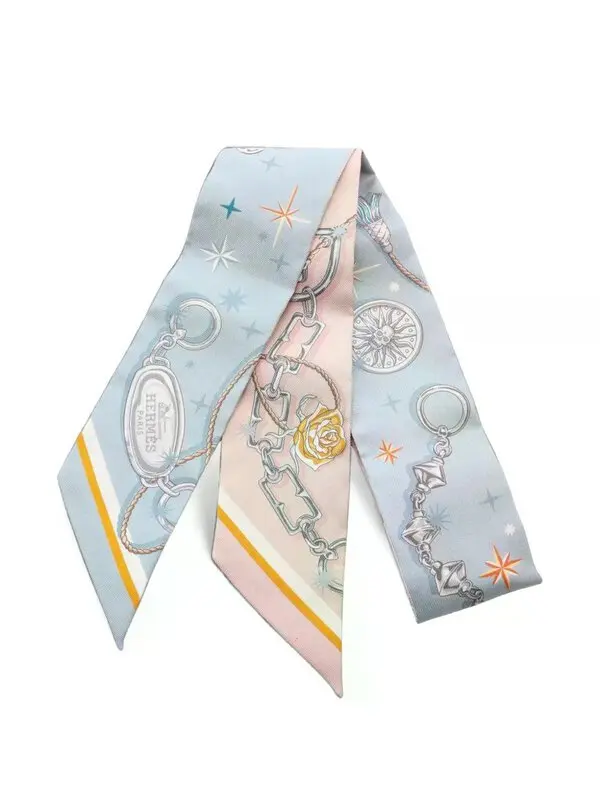 Hermès 2020s C'est La Fête Twilly Scarf