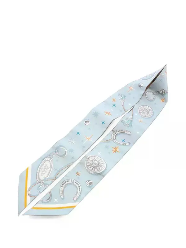 Hermès 2020s C'est La Fête Twilly Scarf