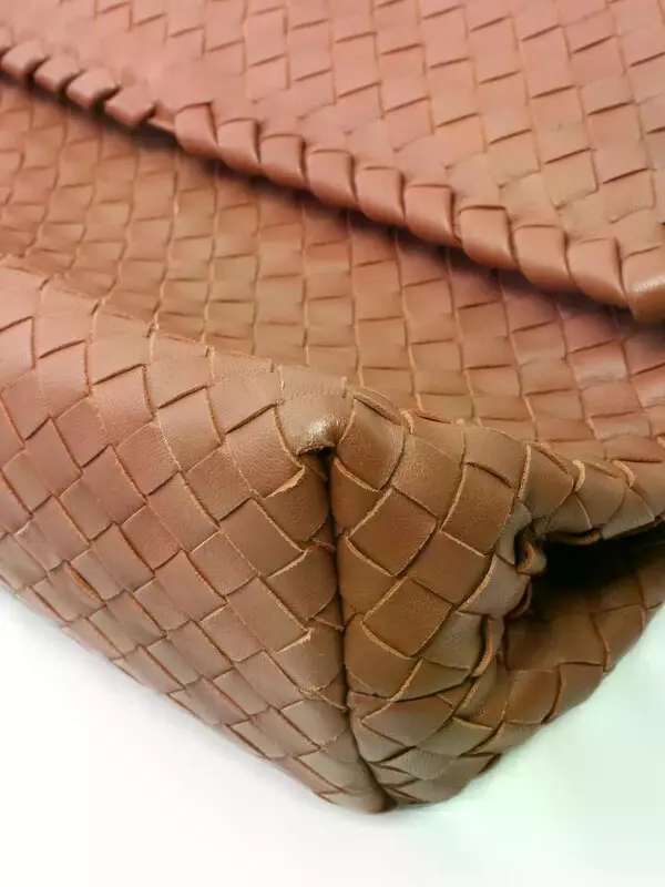Bottega Veneta 2010s Olympia Intrecciato Shoulder Bag