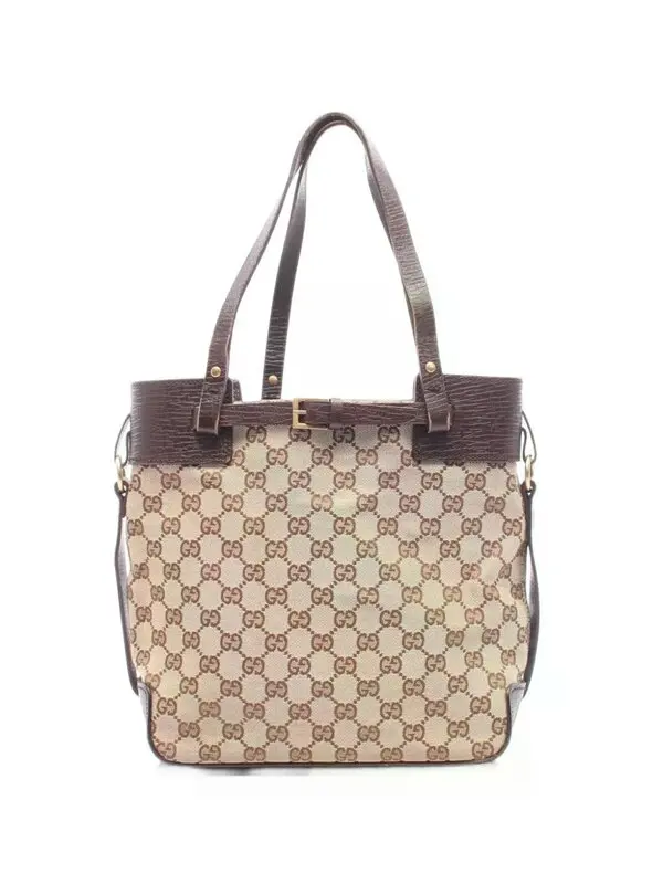 Gucci 2000s Gg Canvas Tote Bag - Neutrals