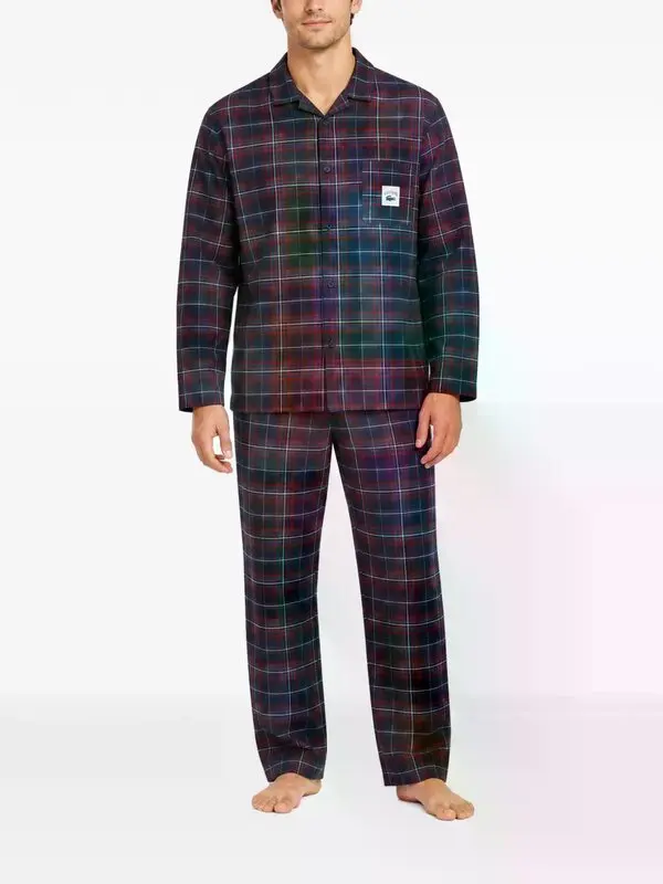 Lacoste Check-print Pyjamas