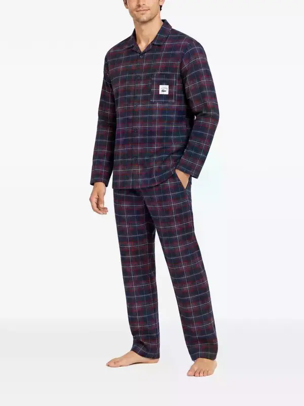 Lacoste Check-print Pyjamas