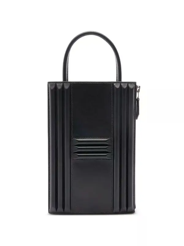Hermès 2022 Cadena Tadelakt Leather Clutch Bag - Black
