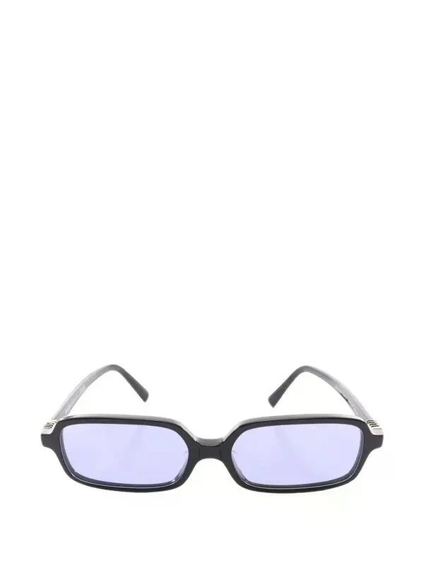 Miu Miu 2010s Regard Rectangle Sunglasses - Black