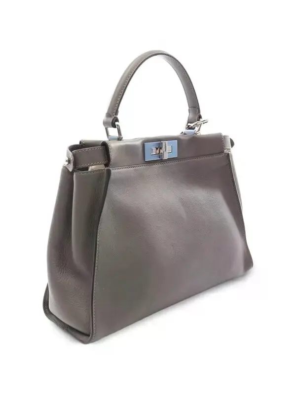 Fendi 2010s Medium Peekaboo Tote Bag - Grey