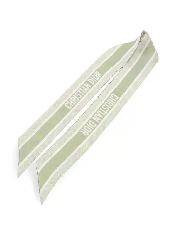 Dior 2010s Butterfly-print Scarf - Neutrals
