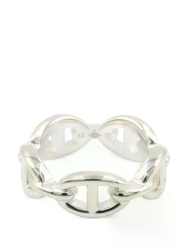 Hermès 2020s Pm Enchaînée Ring - Silver