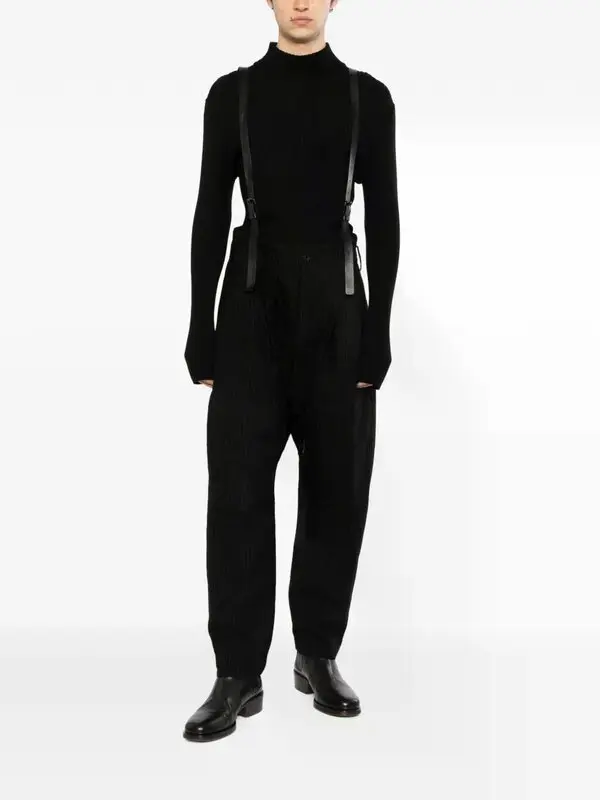 NUDE:MASAHIKO MARUYAMA Striped Panelled Trousers