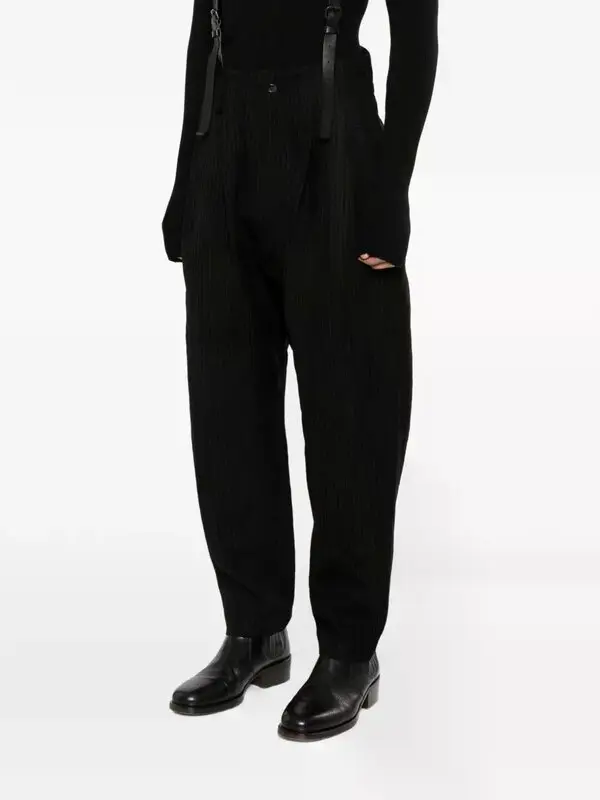 NUDE:MASAHIKO MARUYAMA Striped Panelled Trousers