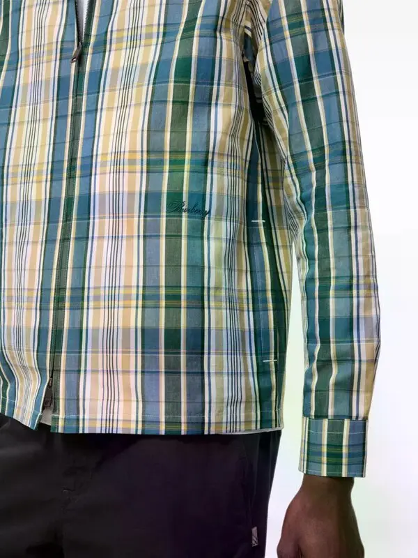 Burberry Check Cotton Linen Overshirt