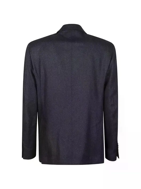 LARDINI Herringbone-weave Blazer