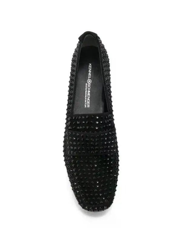 KENNEL&SCHMENGER Lotta Crystal-embellished Loafers