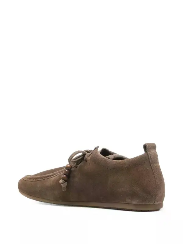KENNEL&SCHMENGER Drop Bead-embellished Suede Lace-up Shoes