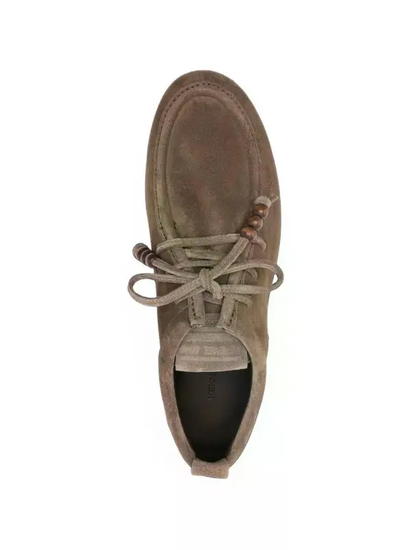 KENNEL&SCHMENGER Drop Bead-embellished Suede Lace-up Shoes