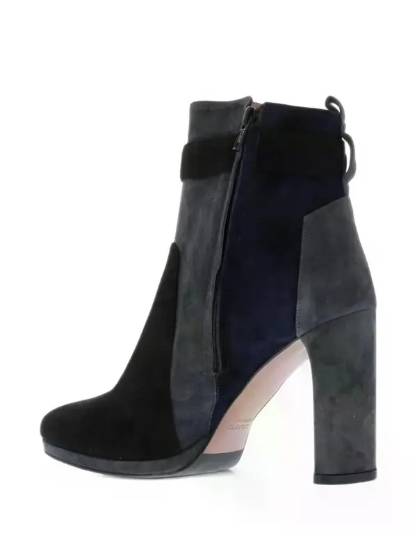 ALBANO Two-tone Buckled Ankle Boots