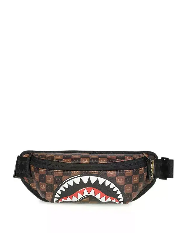 SPRAYGROUND Sharks In Paris Checkerboard-print Cross Body Bag