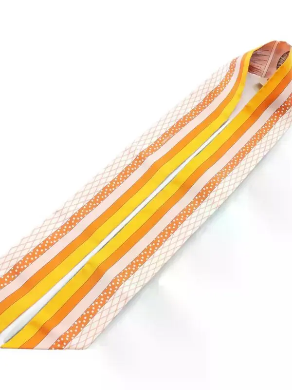 Hermès 2020s Grand Théâtre Nouveau Ribbon Scarf